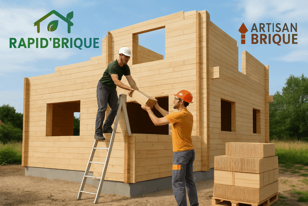 Construire votre maison en brique de bois en 2025 : facile et rapide ! 🏡